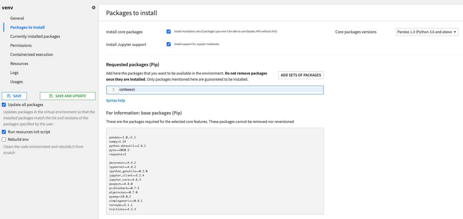 Dataiku DSS で始める “仮想環境” 入門 ~Code Env の作り方と切り替え方~ | Data Driven Knowledgebase
