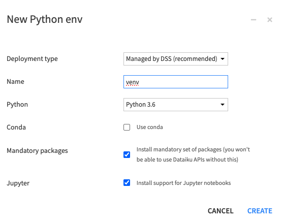 Dataiku DSS で始める “仮想環境” 入門 ~Code Env の作り方と切り替え方~ | Data Driven Knowledgebase